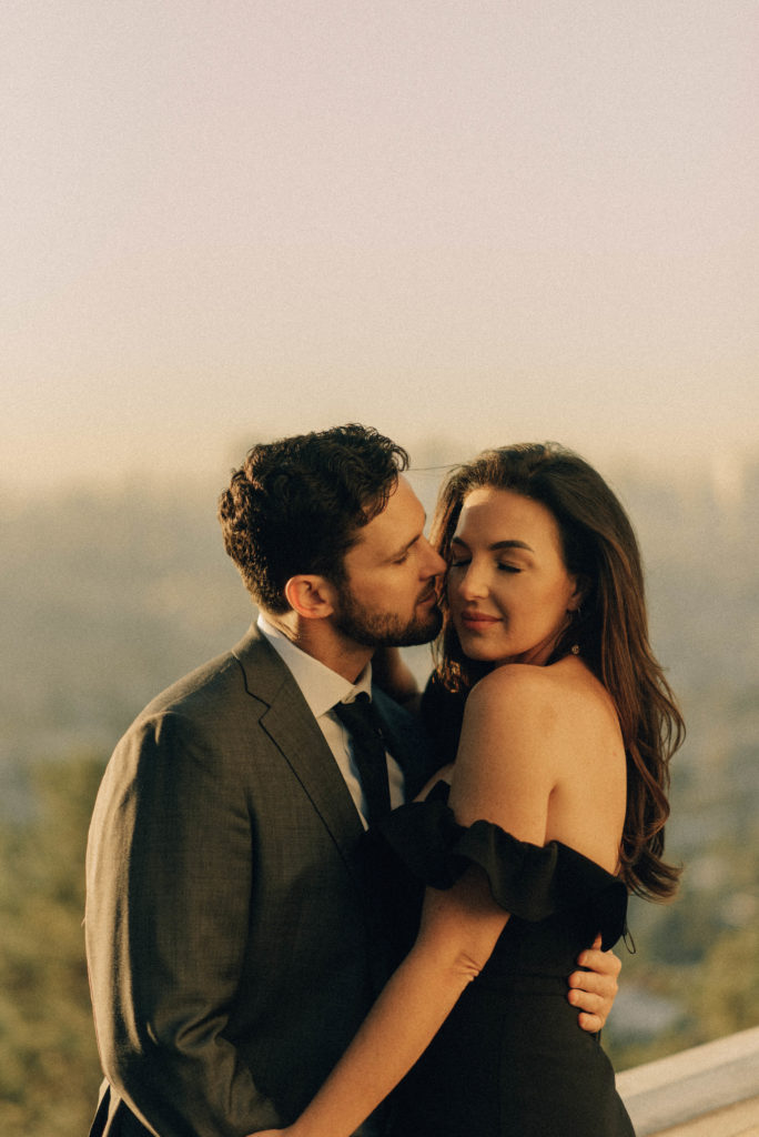 tiana and griffith — glamorous griffith observatory engagement session ...